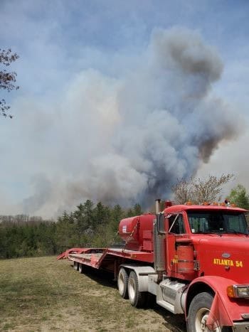 Blue Lake Fire 60 percent contained - upnorthvoice.com