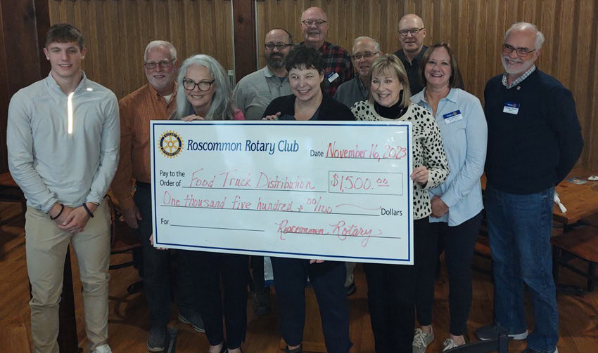 Rosco Rotary donation - upnorthvoice.com